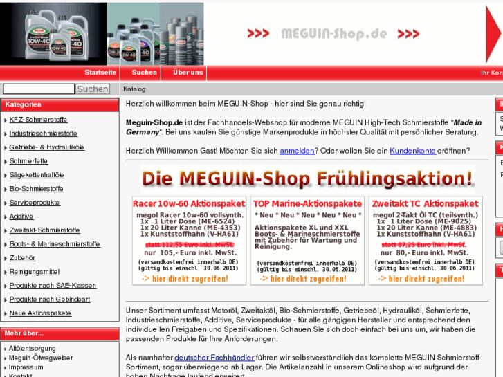 Meguin-Shop.de: MEGUIN megol Motoröl und Schmierstoffe beim Fachhändler ...
