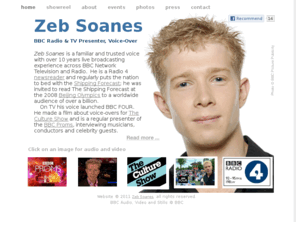 Zebsoanes.com: Zeb Soanes - Broadcaster