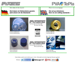Plateg.de: PlaTeG (Plasma Technik Grün GmbH): Plasma Nitrieren, Plasma CVD, Plasma Aktivieren ...