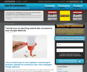 Taux-de-conversion.fr: taux de conversion e-commerce adwords emailing