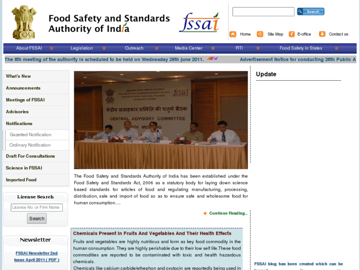 Fssai.gov.in: Welcome To Food Safety and Standards Authority of India