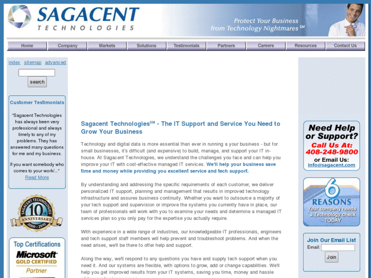 Computer-Support-San-Jose.Com: Sagacent Technologies: Intelligent IT ...