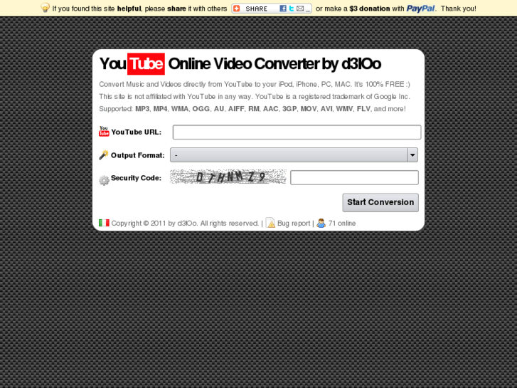 Youtubeonlineconverter.com: YouTube Online Video Converter by d3lOo ...
