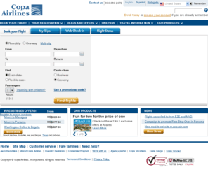 Copaair.com: Copa Airlines - Direct Flights to South America, Central ...