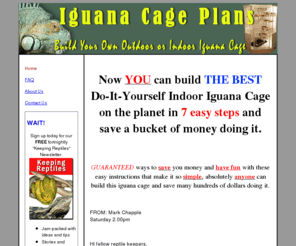 Iguanacageplans.com: Indoor Iguana Cage - How to build an indoor iguana ...
