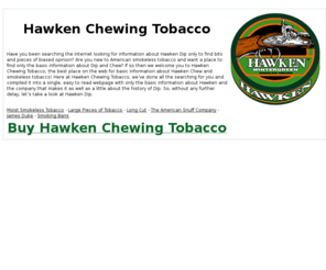 Hawken-chewing-tobacco.com: Hawken Chewing Tobacco