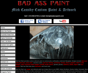 Badasspaint.com: Custom motorcycle paint jobs by Bad Ass Paint