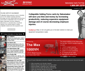 Salesmakercarts.com: Collapsible and Folding Ferno Salesmaker Carts