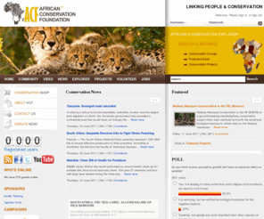 Africanconservation.org: African Conservation Foundation