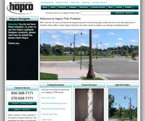 Hapco.com: Hapco - Aluminum and Steel Light Poles
