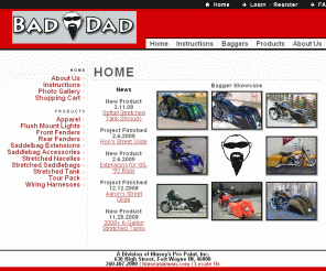 Baddad.com: Bad Dad | Custom Bagger Parts for Your Bagger | Home