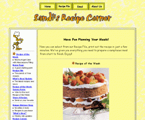 Sandisrecipecorner.com: Sandi's Recipe Corner: Have fun planning your ...