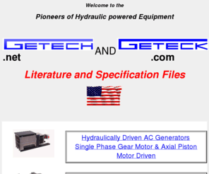 Getec.com: Hydraulic Powered Welders Hydraulically Driven Welder DC ...