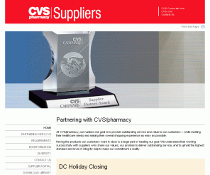Cvssuppliers.com: Partnering with CVS/pharmacy | CVS Caremark Suppliers
