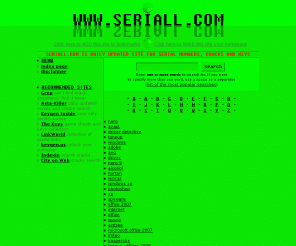 Seriall.com: SeriAll.Com - Serials, Keys, Keygen, Cracks