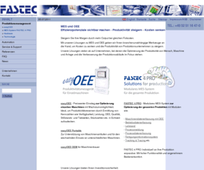 Fastec.de: FASTEC: MES, MES-System, MES-Lösung, Manufacturing Execution ...