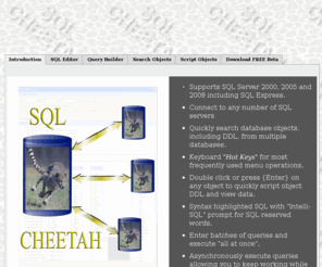 Ajenasys.com: SQL Cheetah - The Primiere SQL Server Development Tool