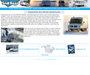 Snow-bear.com: SnoBear UAG - Ice Fishing and Winter Transport