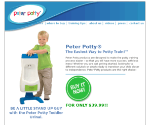 Peterpotty.com: Peter Potty - the world's only flushable toddler urinal
