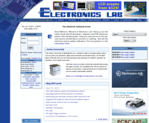 Electronics-lab.com: Electronics Lab - Home