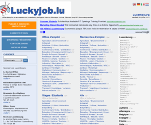 Luckyjob.lu: Luxembourg - offres d'emploi, recrutement