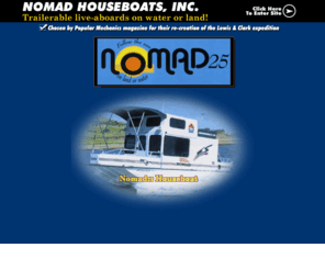 Nomadhouseboats.com: The Nomad 25 Trailerable Houseboat - By Nomad ...