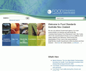 Foodstandards.gov.au: Food Standards Australia New Zealand