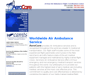 Aerocare.com: Air Ambulance - Medical Transport Services - Air ...