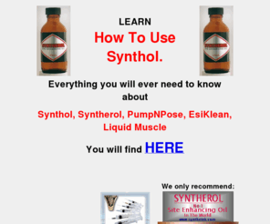 Synthol.org: How To Use Synthol, Synthol Usage, Syntherol, Synthrol ...